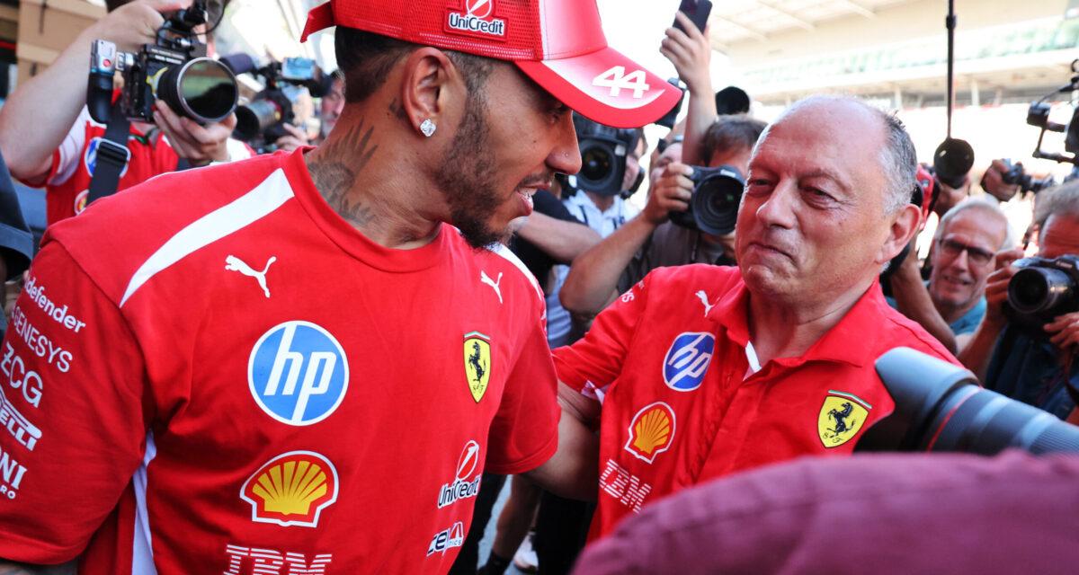 Ferrari : Vasseur assure qu'Hamilton aurait gagné à Barcelone, même ...
